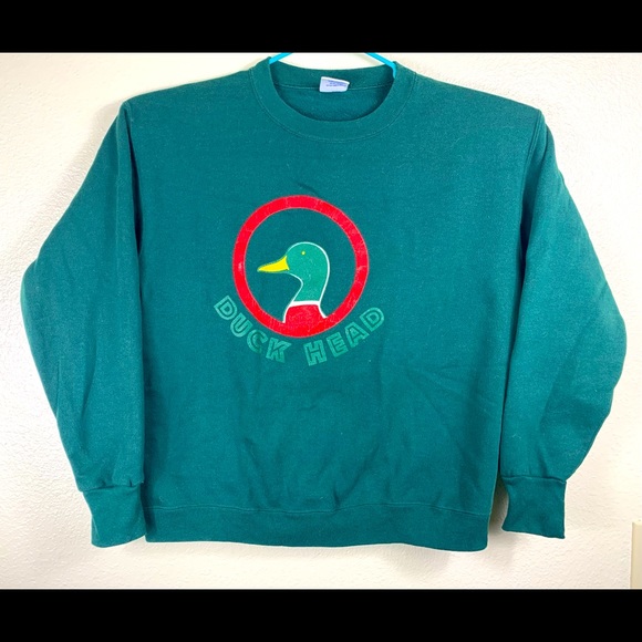 Duck Head | Sweaters | Vintage Sweatshirt 9s 80s Duck Head Tail Large ...